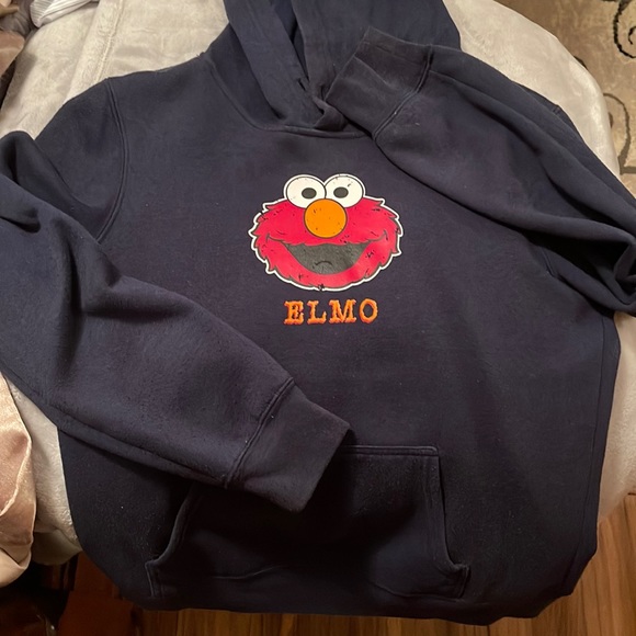 Sesame Street | Shirts & Tops | Dark Blue Elmo Hoodie | Poshmark